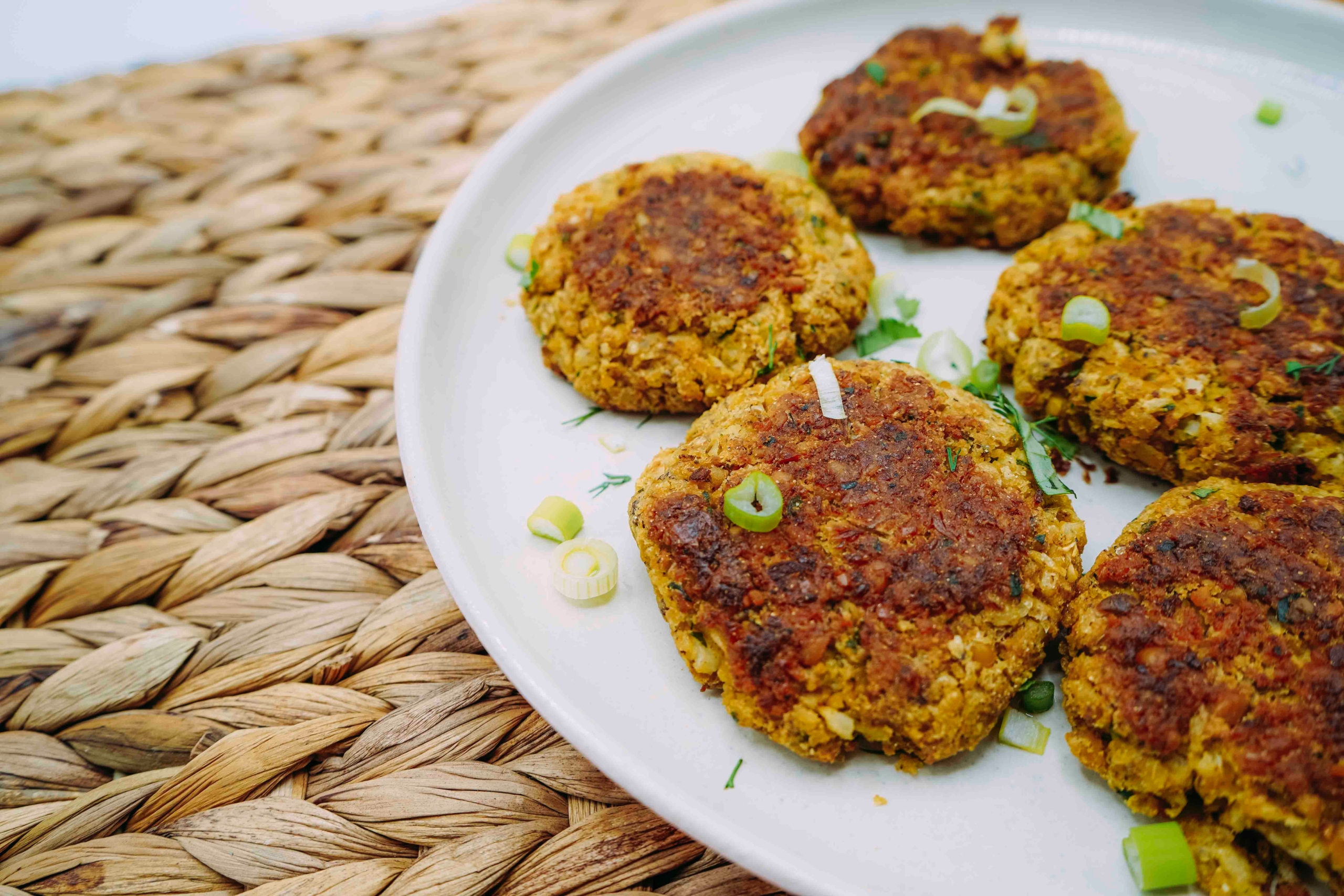 Cauliflower Chickpea Cakes · GLW