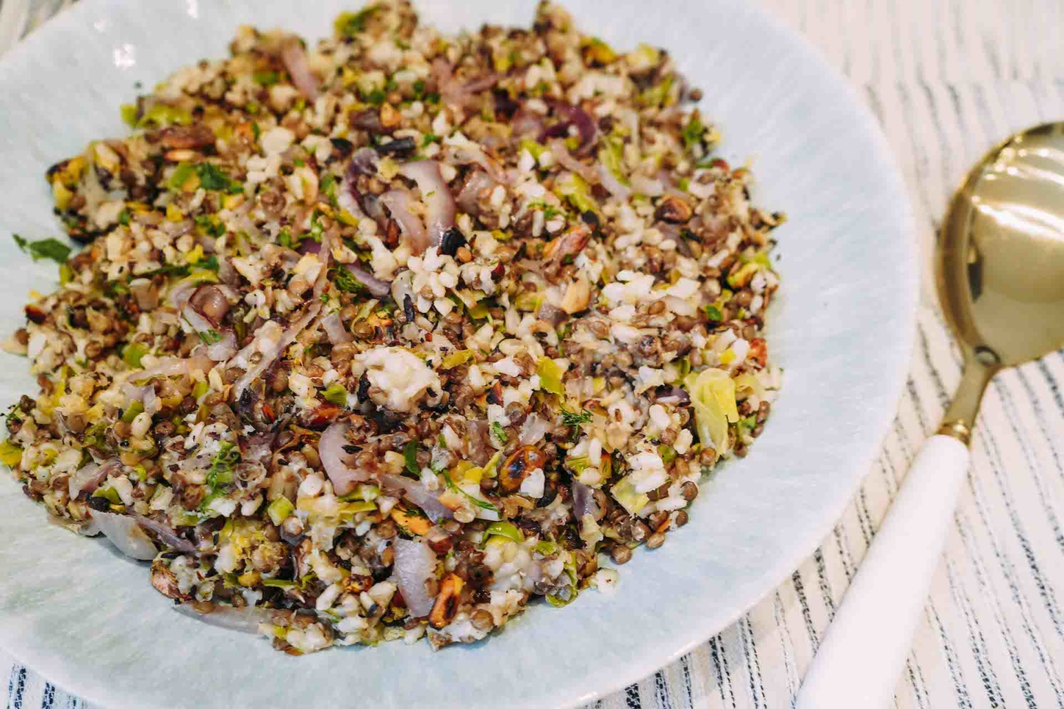 Lentil Leek Jeweled Rice · GLW