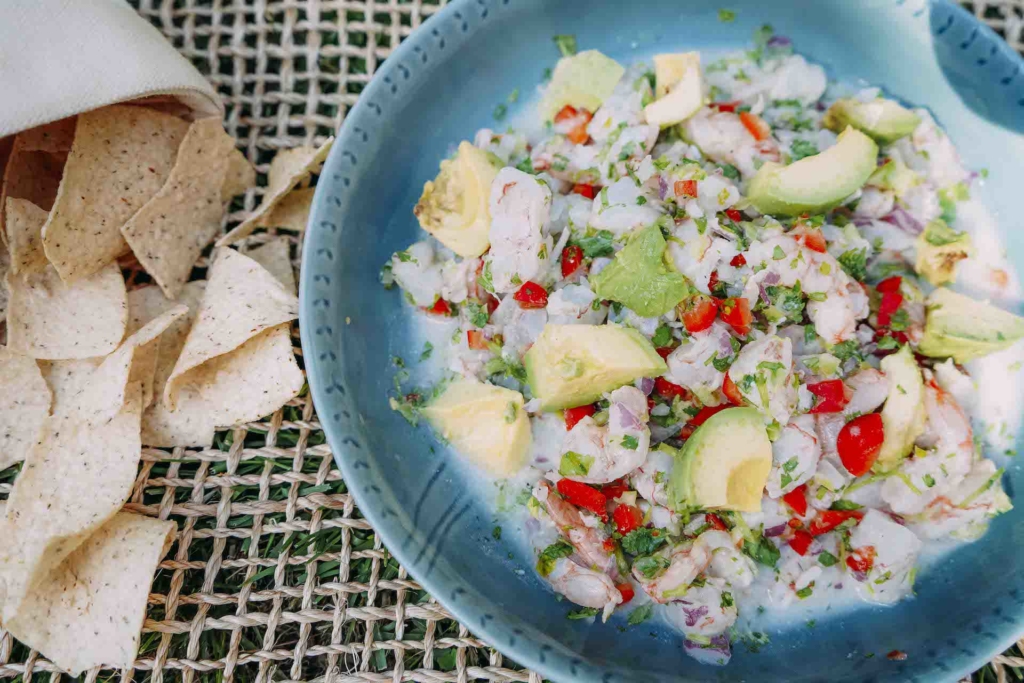 Cilantro Shrimp Coconut Ceviche · GLW
